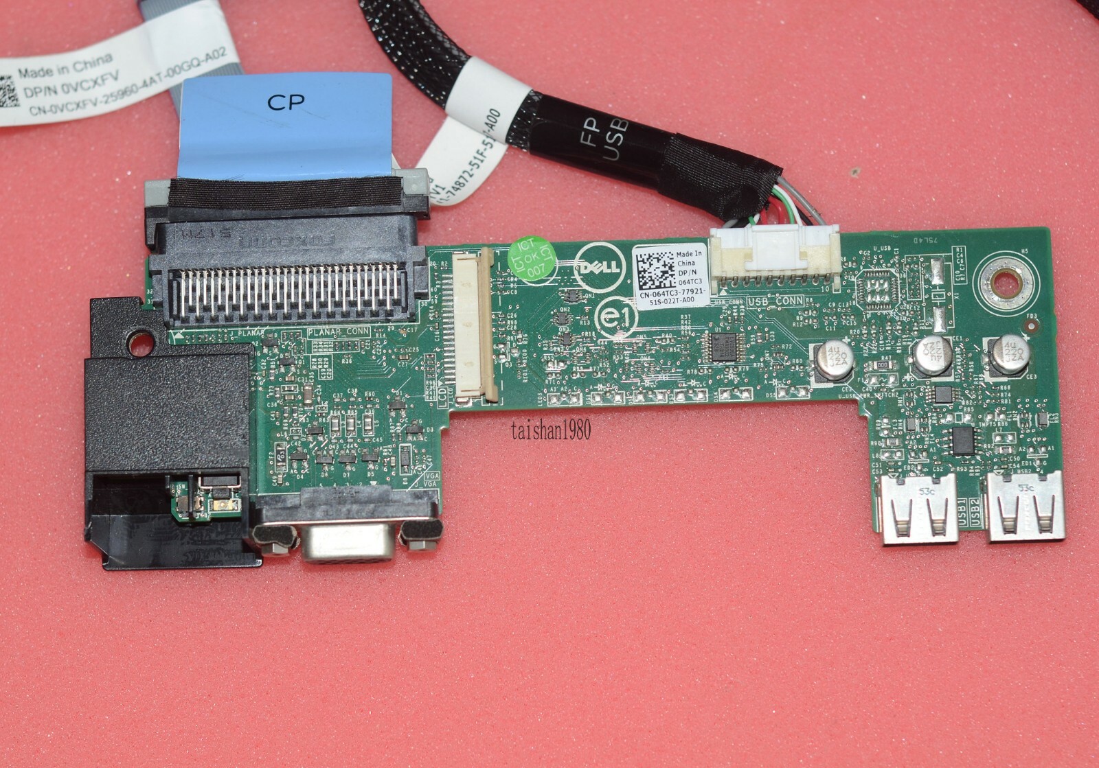 Dell PowerEdge R320 R420 R520 Server Front Control Panel Board w ...