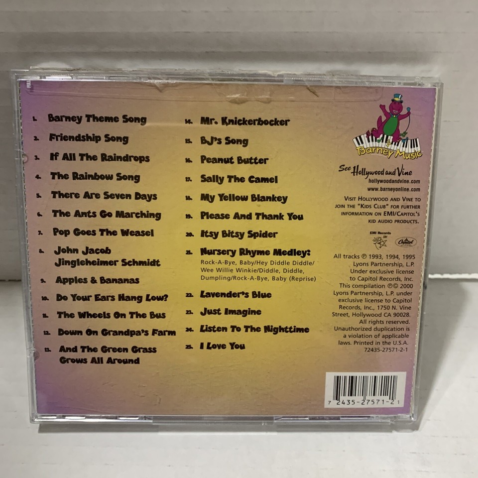 Barney's Greatest Hits: The Early Years (CD, 2000) 724352757121 | eBay