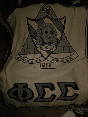 Phi Sigma Sigma Crest Afghan | eBay