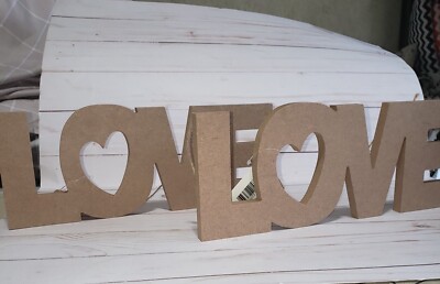 LOVE signs, mdf signs, wreath making signs, wreath making supplies ...