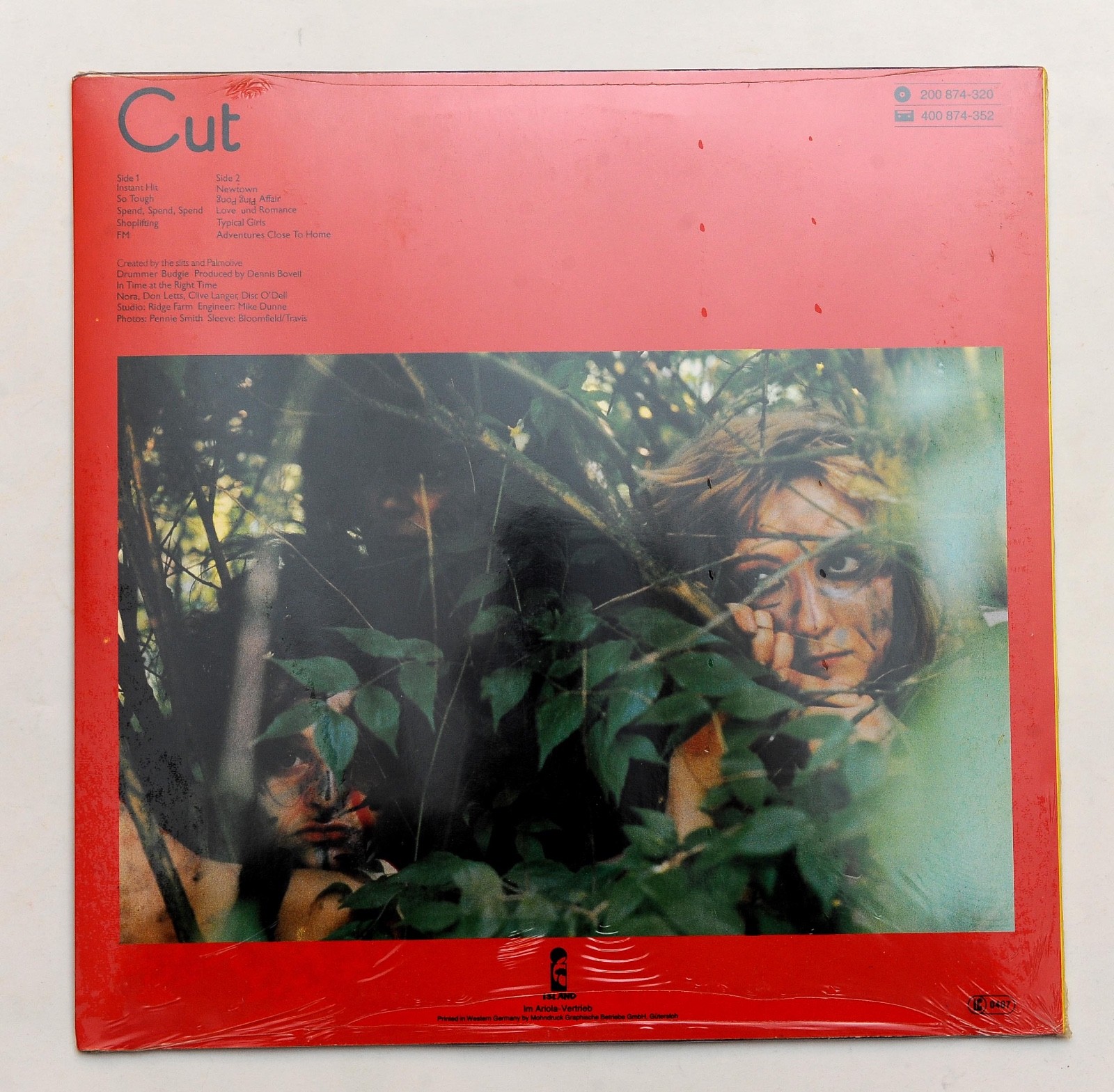The Slits ‎- Cut - LP - SEALED !!! - DE - 1st. Press - 1979 - Island ...
