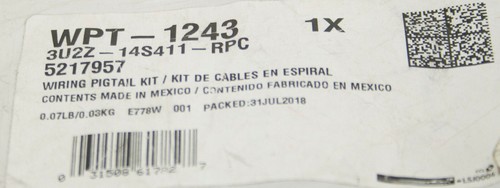 Door Ajar / Interior Lamp Switch Connector - Hybrid MOTORCRAFT WPT-1243 ...