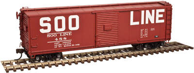 Atlas 20004350 HO Scale USRA 40' Steel Boxcar SOO Line 488 | eBay