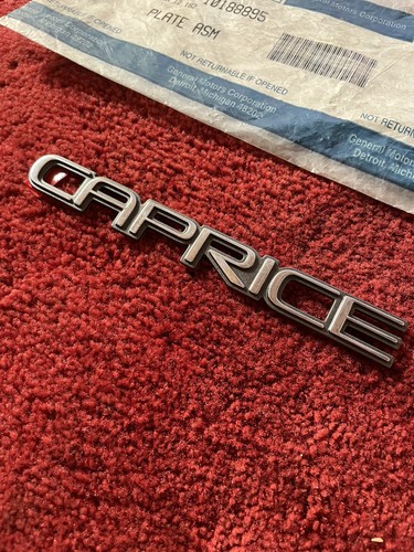 NOS Chevy Caprice Chrome Emblem Badge 1991 1992 Name Plate 10188895 | eBay