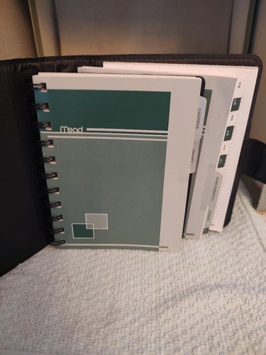 Vintage 2002 ADDRESS BOOK by Mead Snap Open Black 5"x6" Finance/Home ...