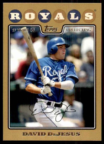 2008 Topps Gold Border David DeJesus /2008 #208 | eBay