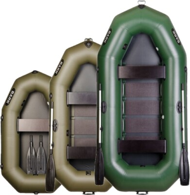 BARK Schlauchboot 1-3 Personen 190-300 cm Paddelboot Ruderboot ...