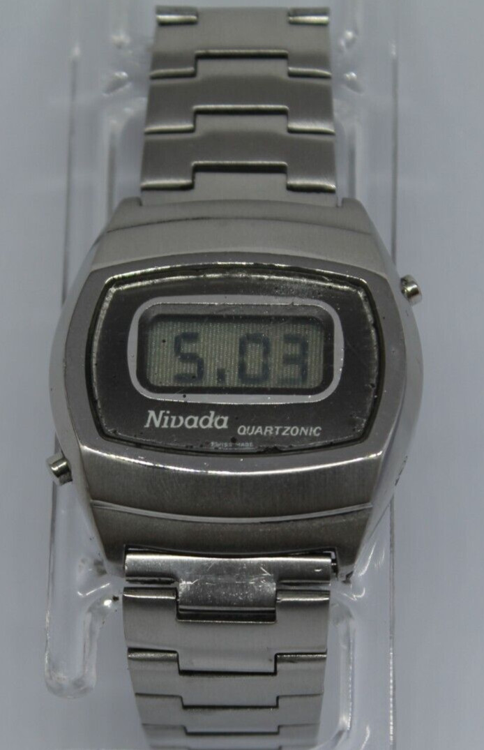 RARE NIVADA QUARTZONIC LCD 88025 DIGITAL VTG QUARTZ S… - Gem