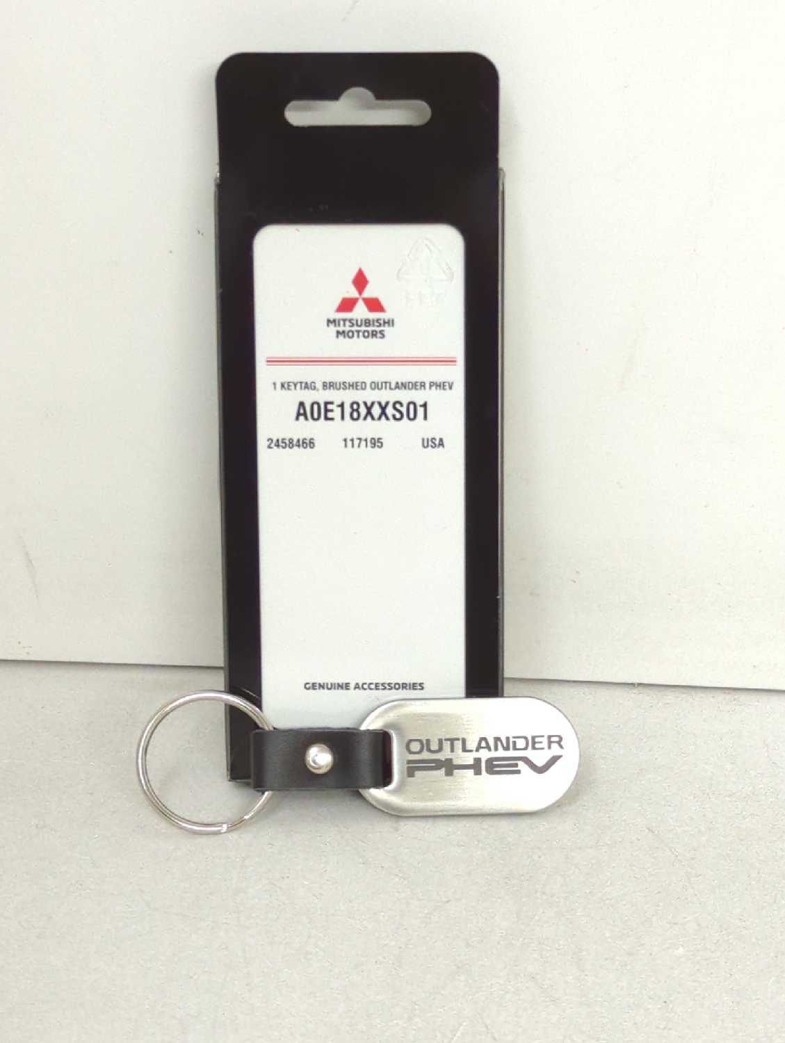 New OEM Genuine Key Tag 2018-2024 Outlander PHEV Brushed Aluminum ...