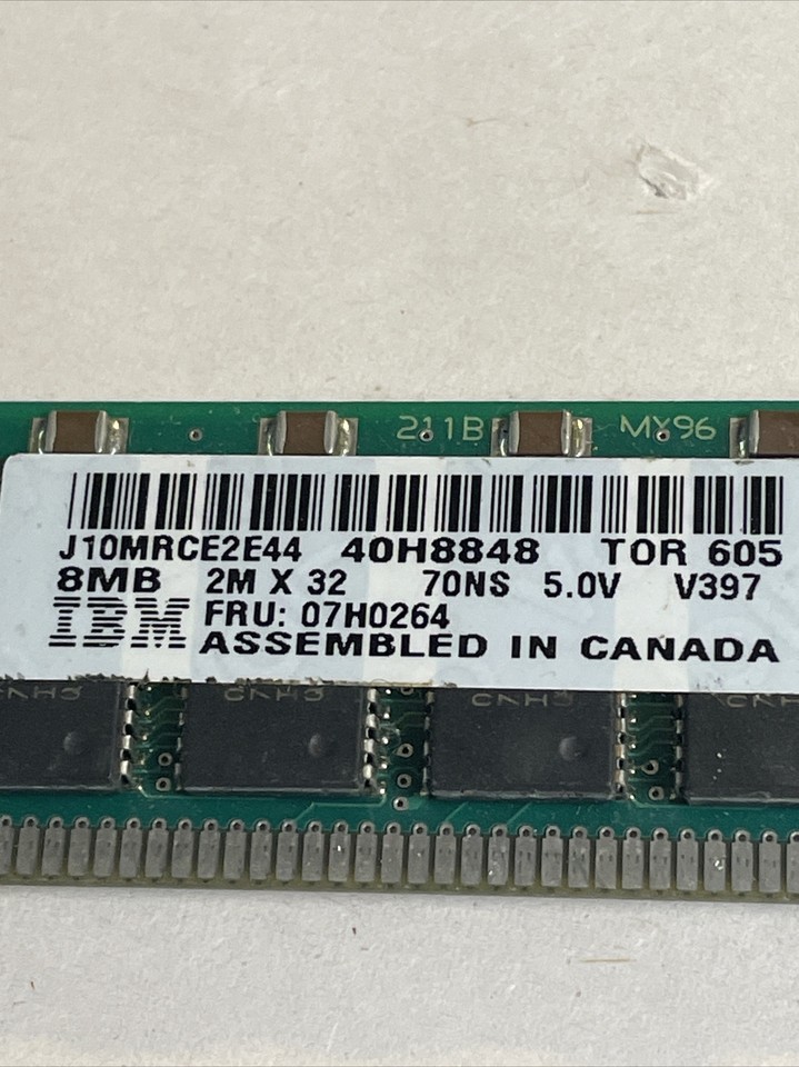 Vintage IBM 8MB 40H8848 72-Pin SIMM Memory 07H0264 @CPU79 | eBay