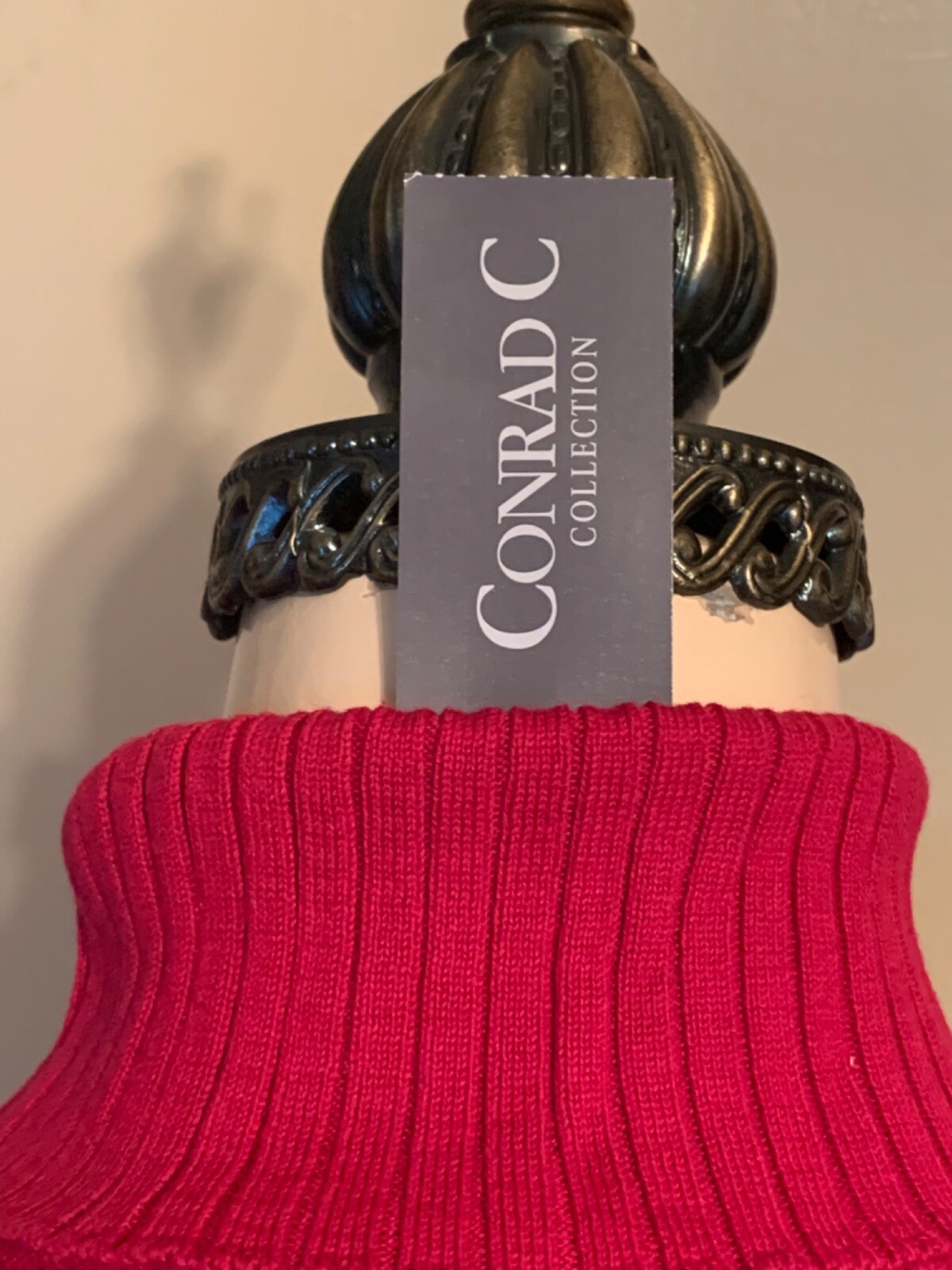 CONRAD C Clothing Womens RIBBED KNIT TURTLENECK SWEATER CA17405 Stretch ...