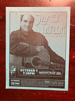 James Taylor Sleep Train Amphitheatre Handbill Flyer | eBay