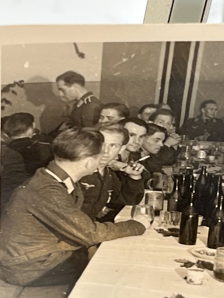 WW2 Photo Group German Wehrmacht Celebrating With Lots Of Drinks At ...