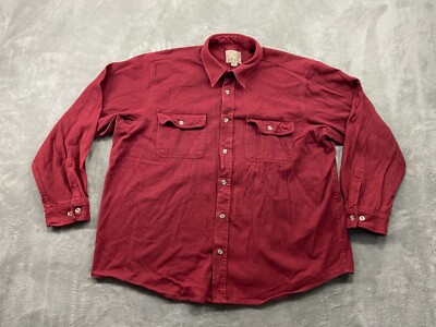 Vintage Cold Storage Shirt Men's Extra Extra Large Red Outdoor Chamois ...