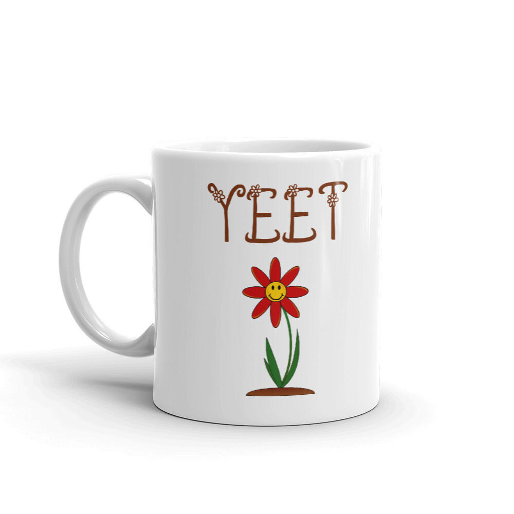 Yeet Flower Beautiful Unique Novelty Cup Gift Coffee Tea Ceramic Mug | eBay