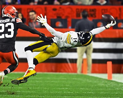 George Pickens One Handed Falling Catch Pittsburgh Steelers 8x10 NFL ...