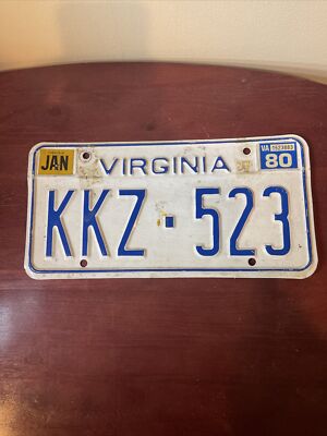 Virginia License Plate Tag Expired | eBay