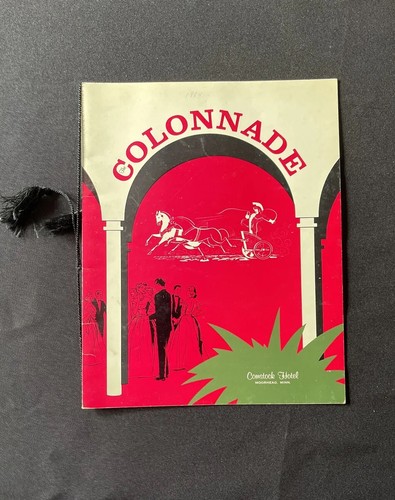 1964 Vintage Restaurant Menu COLONNADE COMSTOCK HOTEL MOORHEAD ...