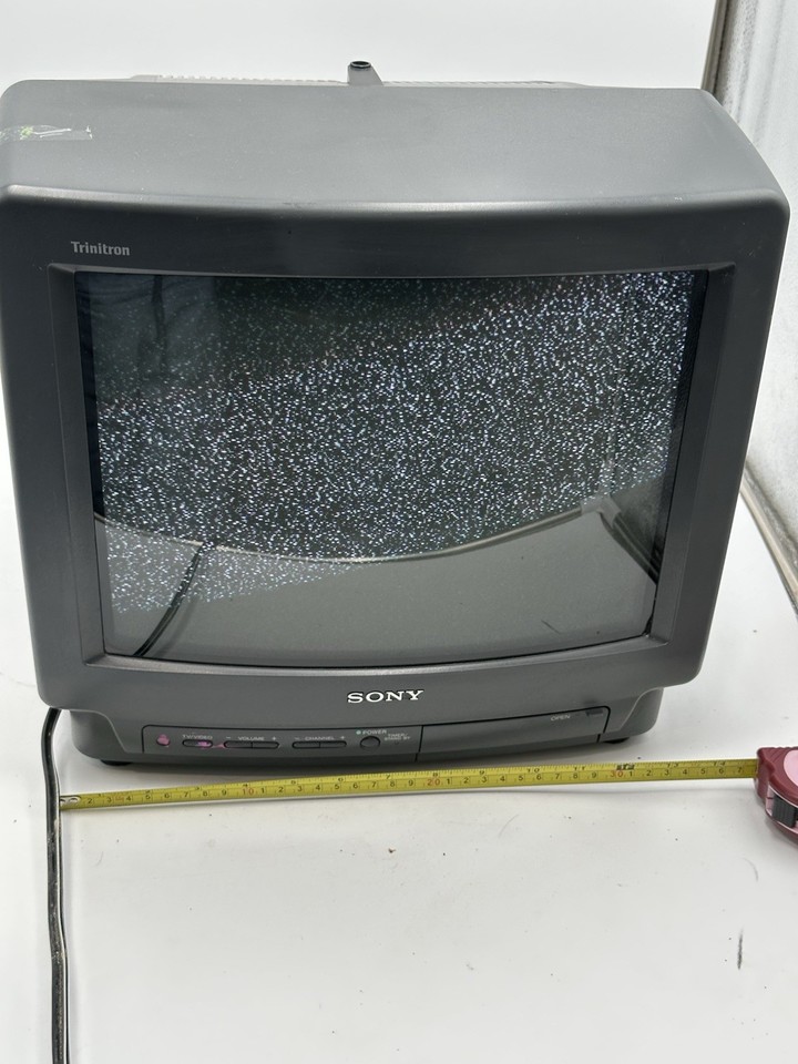 Sony Trinitron 13" CRT TV KV-13TR28 Retro Gaming 1994 Vintage Tested No ...