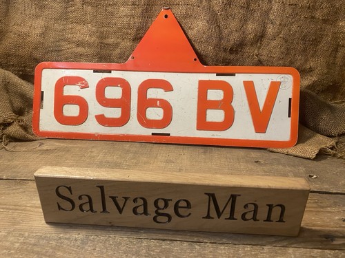 Vintage Salvaged 1980/1990s Trade Plate Car Number Plate Vehicle ...