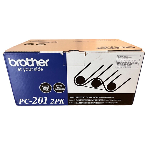 2-Pack Genuine OEM Brother PC201 Black Thermal Fax Cartridges PC2012PK NIOB | eBay