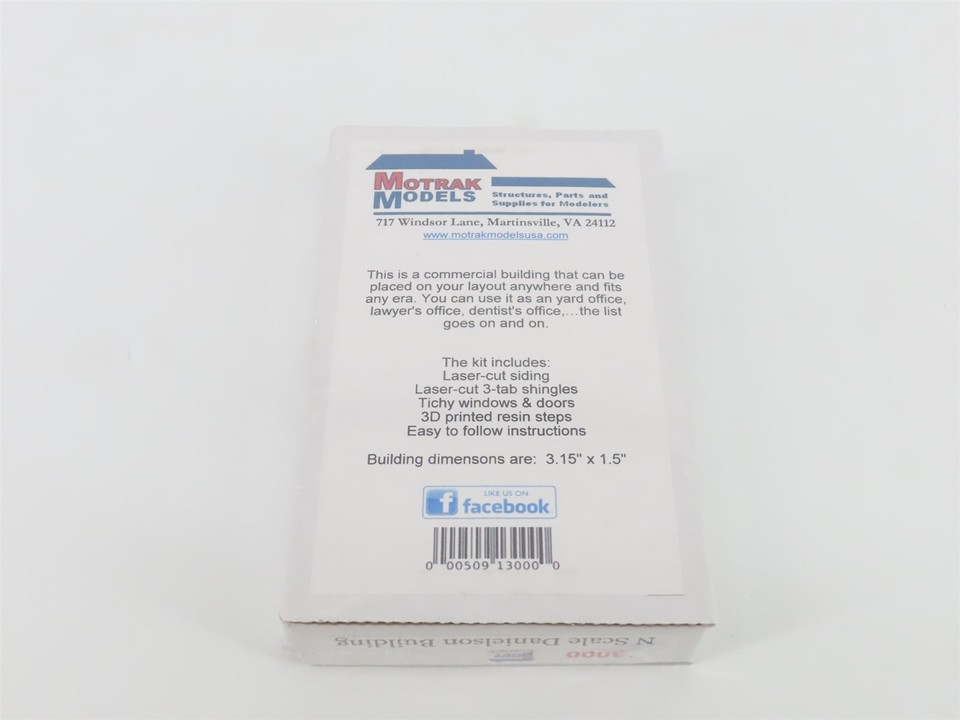 N 1/160 Scale Motrak Models Laser-Cut Kit 13000 Danielson Building ...