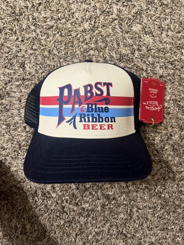 Pabst Blue Ribbon PBR baseball cap Hat Adjustable Mesh back | eBay