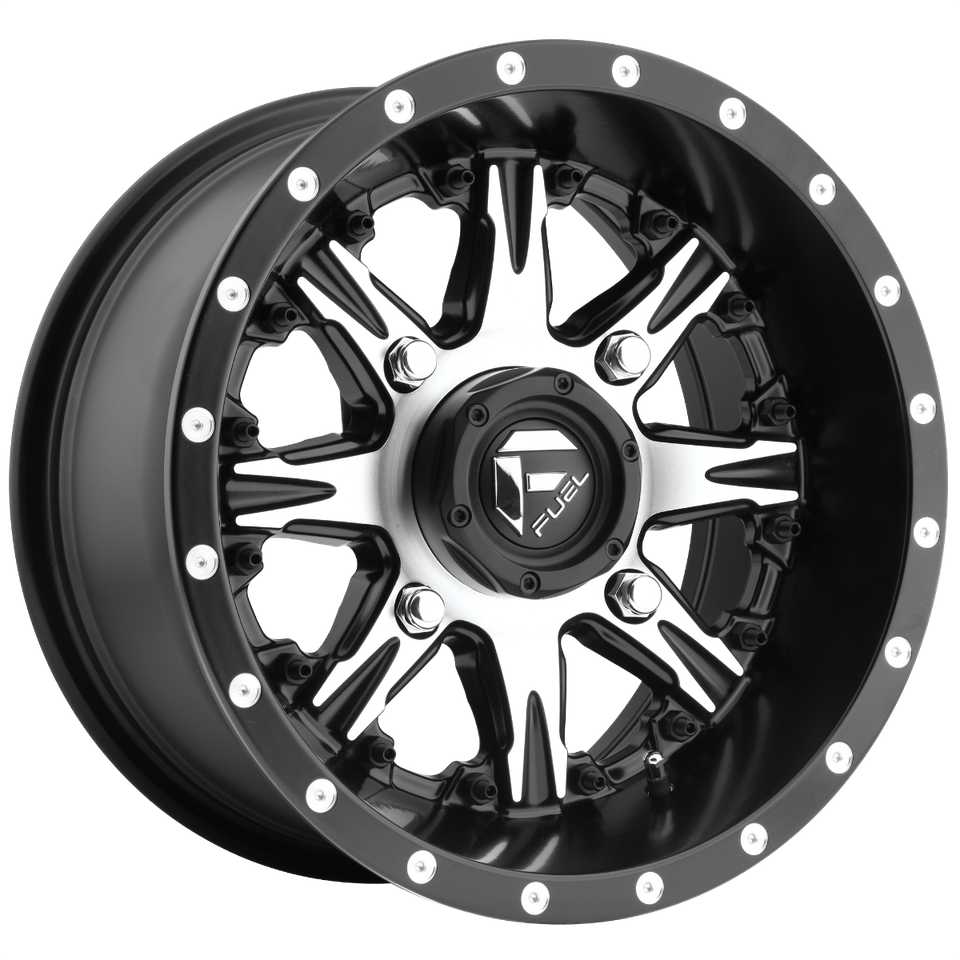 Fuel UTV NUTZ UTV Matte Black Machined 14x7" Rim 4x110 +13 offset, Each ...