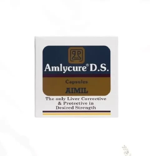 Aimil AMLYCURE DS Herbal 60 Capsules, Herbal Ayurvedic Liver Wellness ...