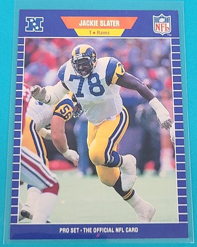 1989 Pro Set #207 Jackie Slater Los Angeles Rams Football Card J6 | eBay