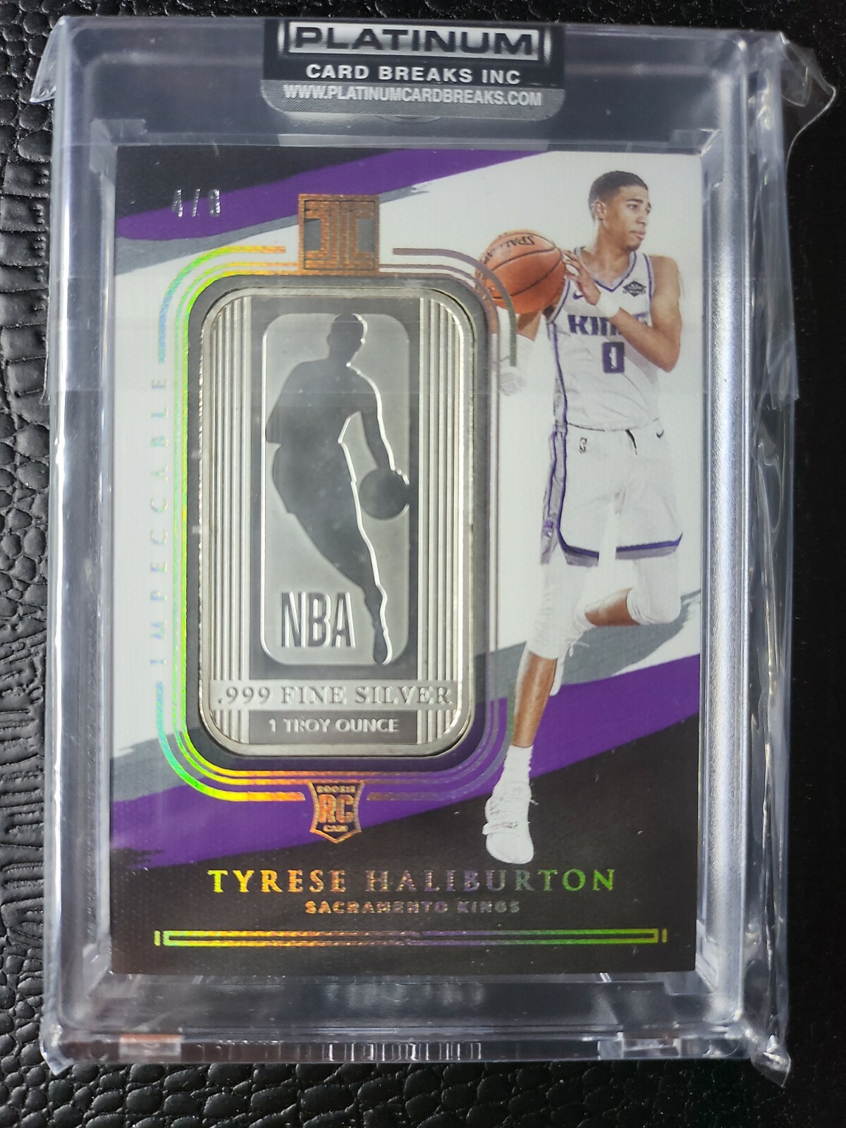 2020-21 Panini Impeccable - Silver NBA Logo Holo Gold #39 Tyrese ...