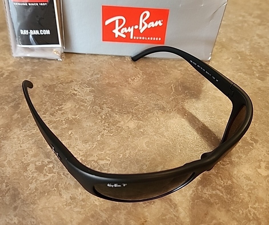 🔥 AUTHENTIC RAY-BAN PREDATOR Vintage Black Polarized Sunglasses RB 4033 ...