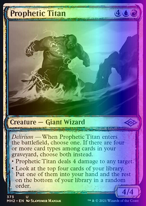 MTG Magic the Gathering Prophetic Titan (373/686) Modern Horizons 2 LP FOIL | eBay