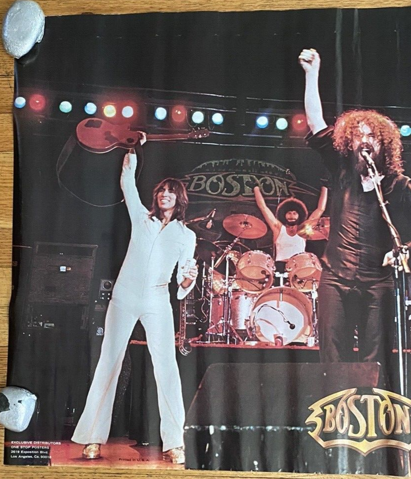 Rare Boston Live Stage 1977 Vintage Original Music Poster 35"X 23" #8 ...