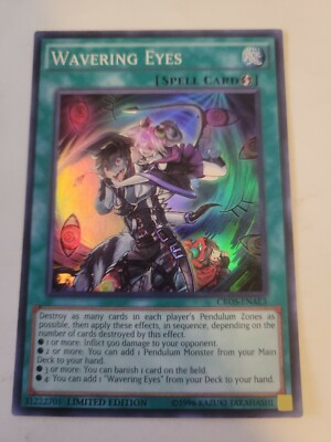 Yu-Gi-Oh! TCG Wavering Eyes CROS-ENAE3 Limited Edition Super Rare | eBay