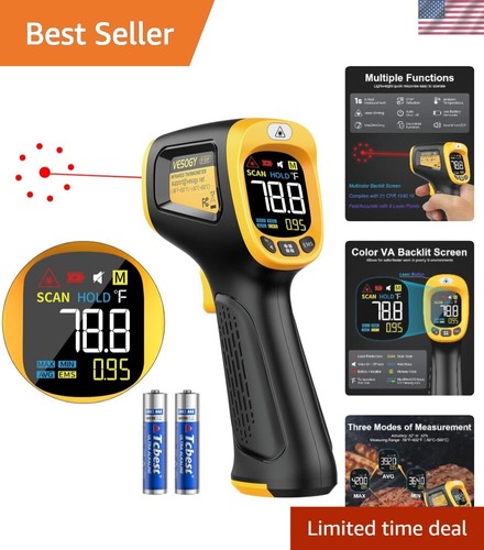 Versatile Infrared Temperature Gun with Large Display for Fast Readings ...