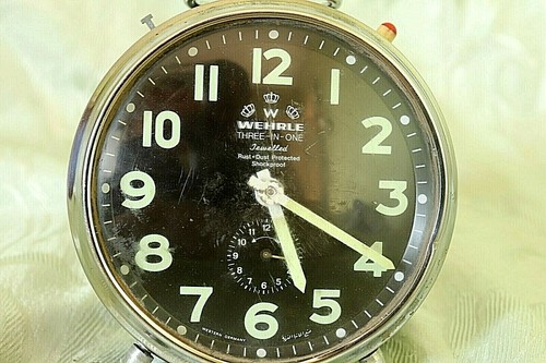 Vintage Alarm Clock 3 in 1 Wehrle Clock Germany, Mechanical Alarm Clock ...