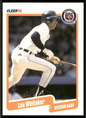 1990 Fleer #619a Lou Whitaker | eBay