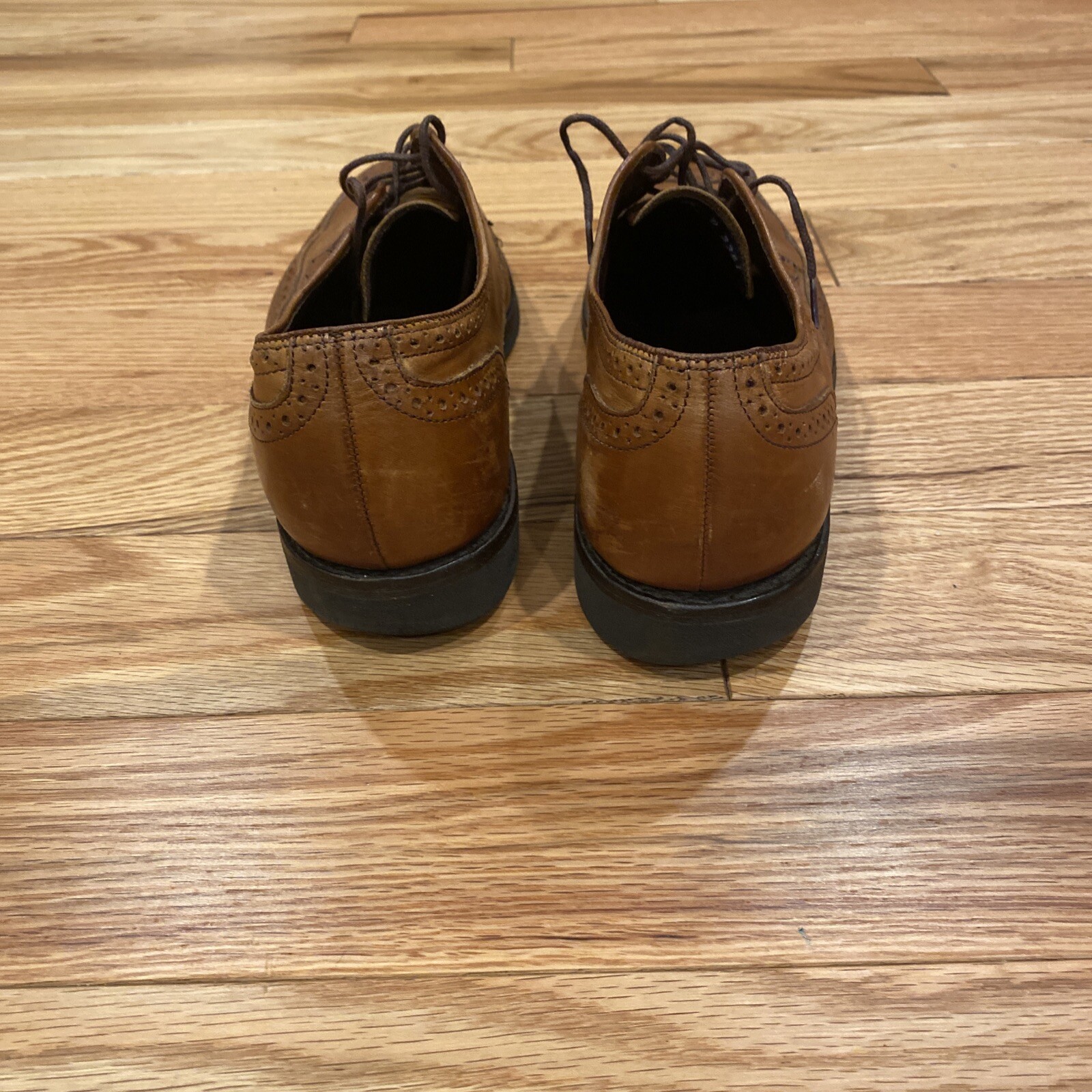 ALLEN EDMONDS Walnut LEIDEN Wingtip Leather Dress Sho… - Gem