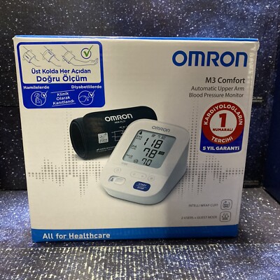 Omron M3 Comfort Automatic Upper Arm Blood Pressure Monitor Intelli ...