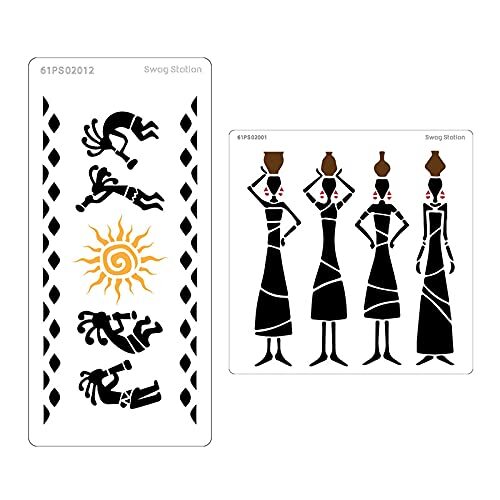 Warli Art Stencils For Wall Painting Dancing Warli Stencil For Art ...