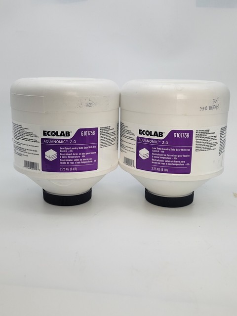 Ecolab Aquanomic 2.0 Low Temp Laundry Solid Sour Iron Control 6lb ...