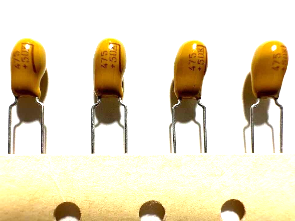 6X - 4.7uF / 4.7mfd @ 50V (KEMET T350 SERIES) - RADIAL Tantalum ...