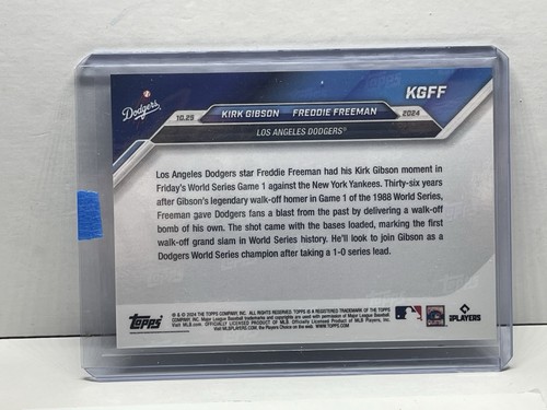 KIRK GIBSON / FREDDIE FREEMAN 2024 MLB TOPPS NOW #KGFF She Is Gone | eBay