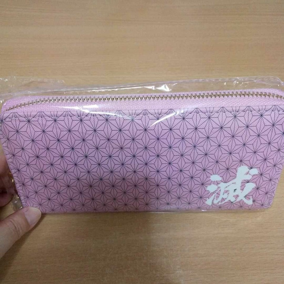Demon Slayer Kamado Nezuko Long Wallet Hemp Leaf Pattern Used YY3 | eBay