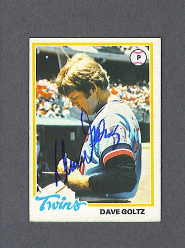 Dave Goltz signed Minnesota Twins 1978 Topps baseball card | eBay