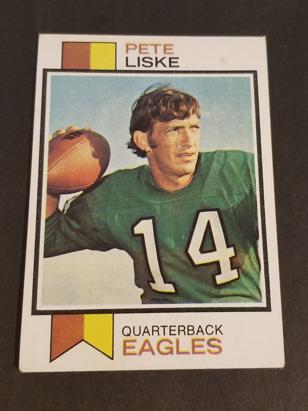 1973 TOPPS FOOTBALL CARD #422 PETE LISKE PHILADELPHIA EAGLES EXCELLENT ...