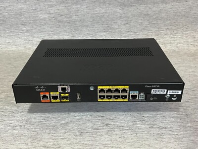 Cisco C897VA-K9 897VA Secure Router w/ VDSL/ADSL+ over POTS + 1GE/SFP ...