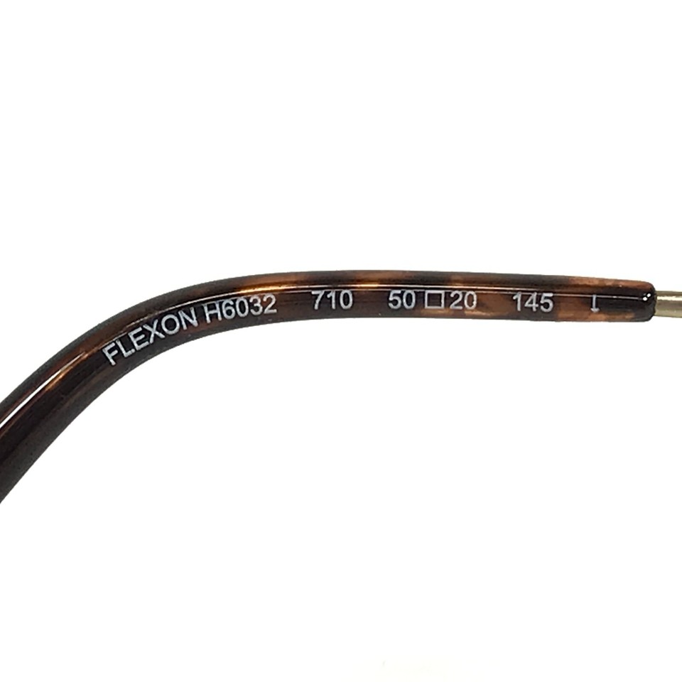 Flexon Eyeglasses Frames H6032 710 Matte Gold Round Full Wire Rim 50-20 ...