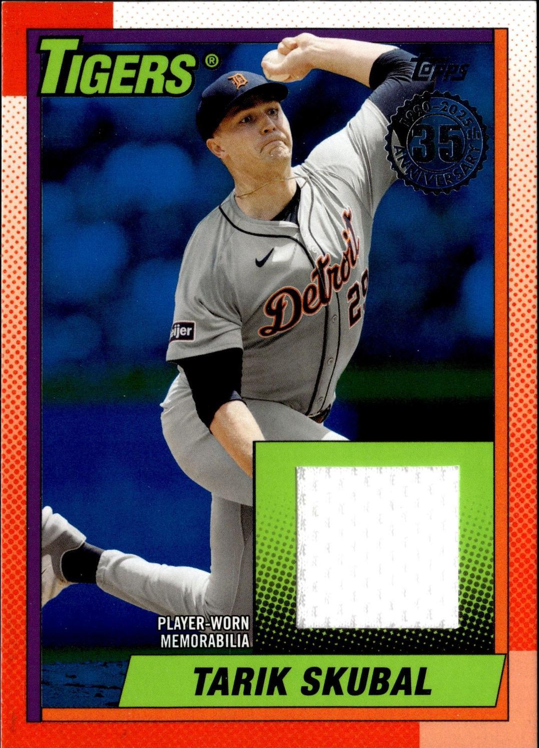 2025 Topps Series 1 - 1990 Topps Baseball Relics Tarik Skubal #T90R-TRS ...
